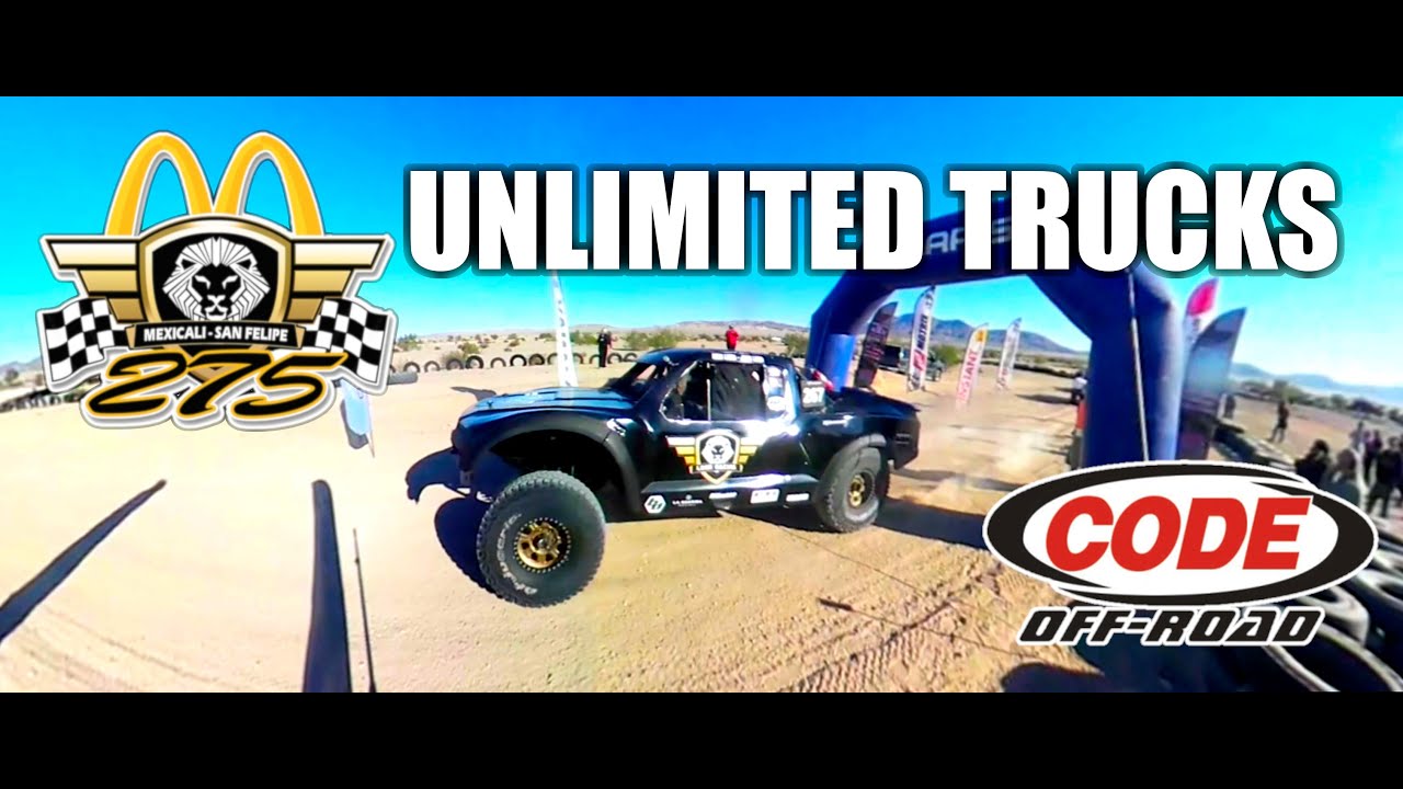 Baja off road CODE LEON 275 RACE unlimited trucks, bonus class 10 - YouTube
