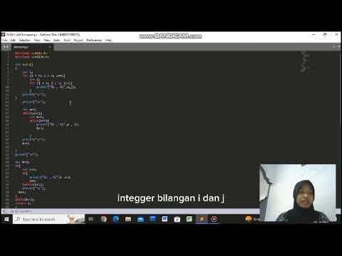 Perulangan Bersarang Dengan Menggunakan Bahasa C - YouTube