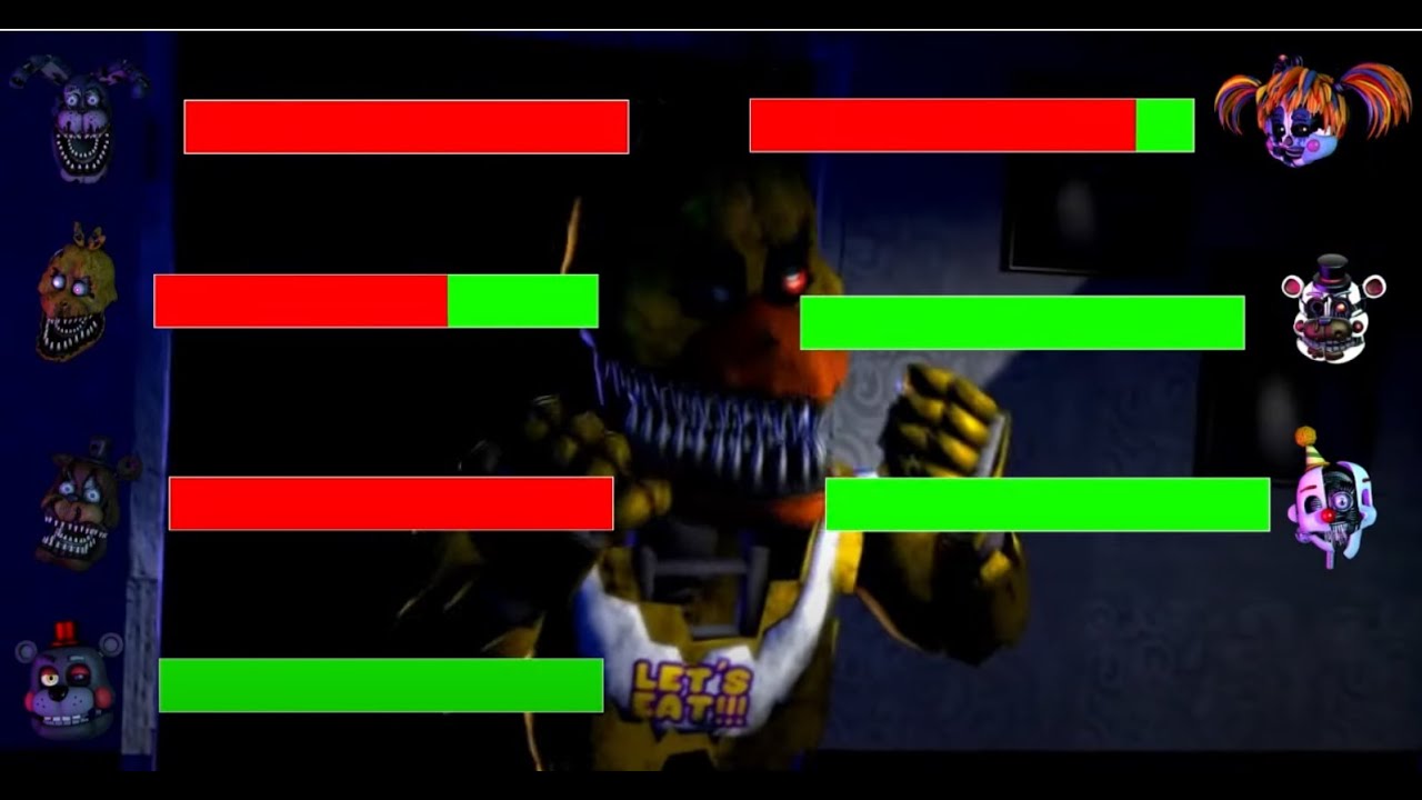 [SFM FNaF] TOP 5 FNAF VS FIGHT ANIMATIONS WITH HEALTHBARS - YouTube