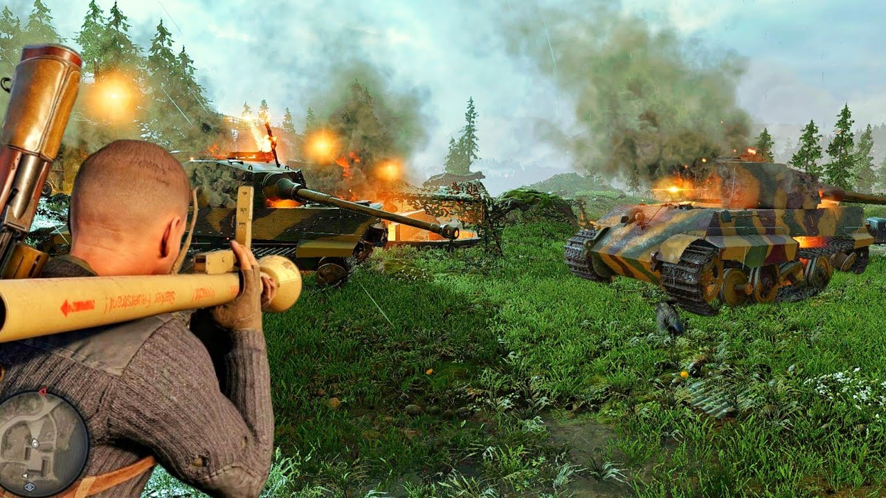 DESTROY Two German Tiger TANKS With Bazooka and Sniper Immersive HIGH ...