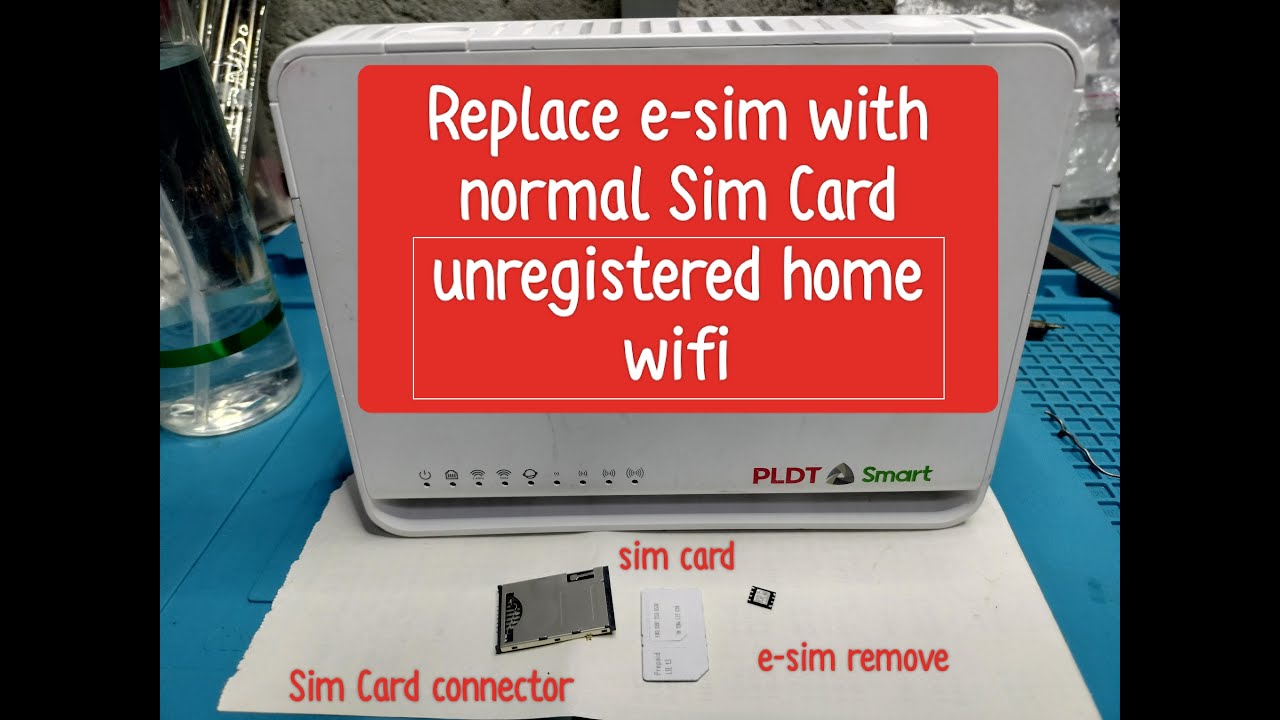Modify and Install Sim Card on an e-sim modem Home WIFI FX-ID4 - YouTube