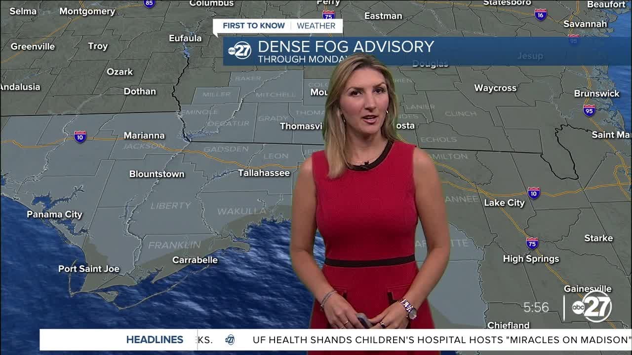 Dense fog early Monday morning - YouTube
