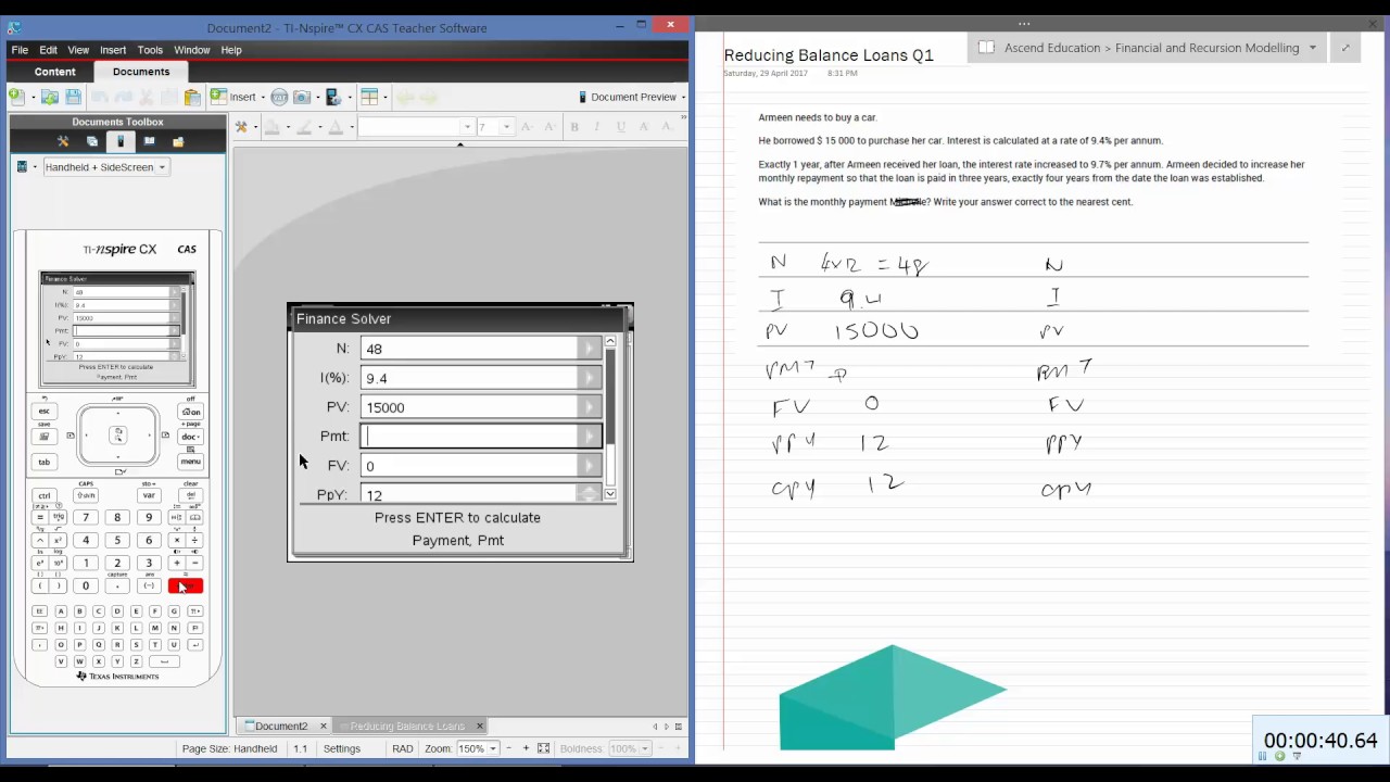 Reducing Balance Loans Example 1 - YouTube