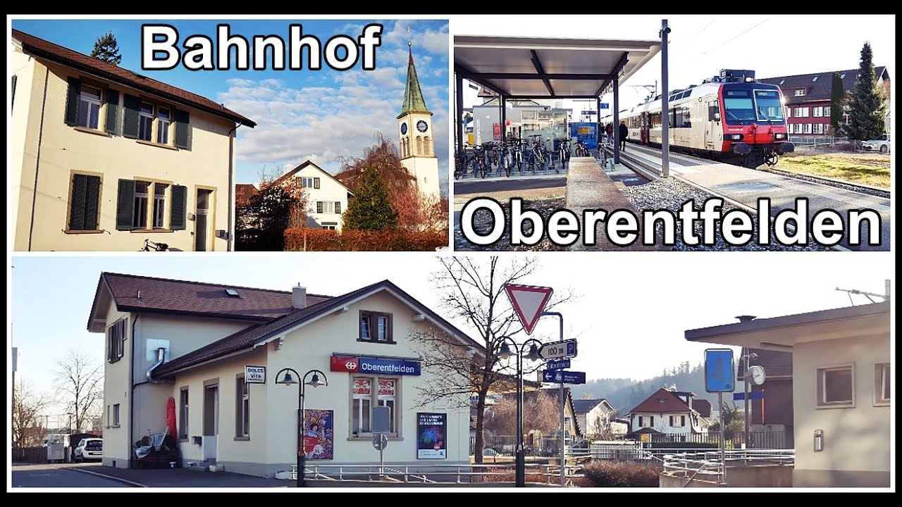Switzerland small train station Oberentfelden / Bahnhof Oberentfelden ...