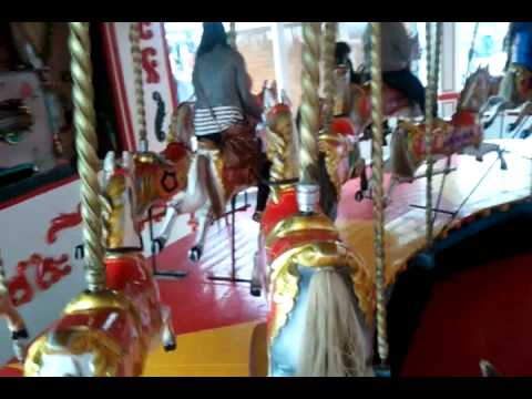Vintage horse carousel Blackpool pleasure beach - YouTube