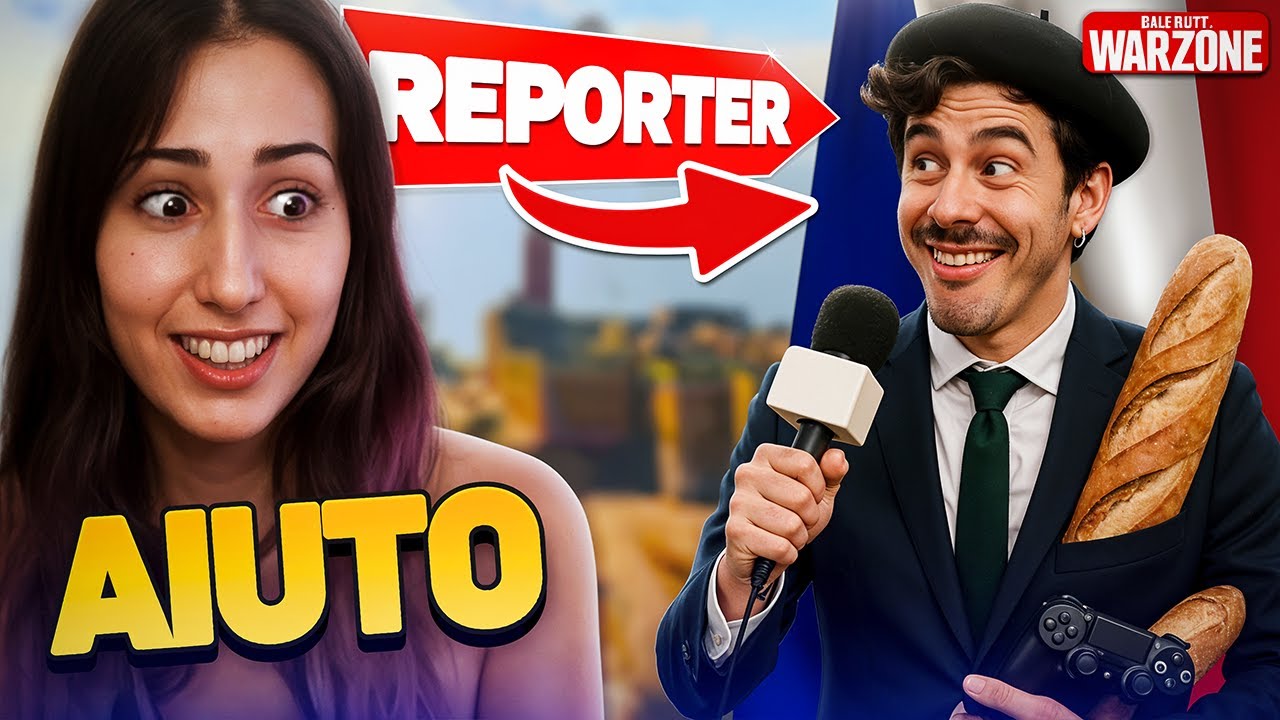 INCONTRO UN REPORTER FRANCESE su WARZONE e DIVENTO la sua CAMERAMAN 😂 ...