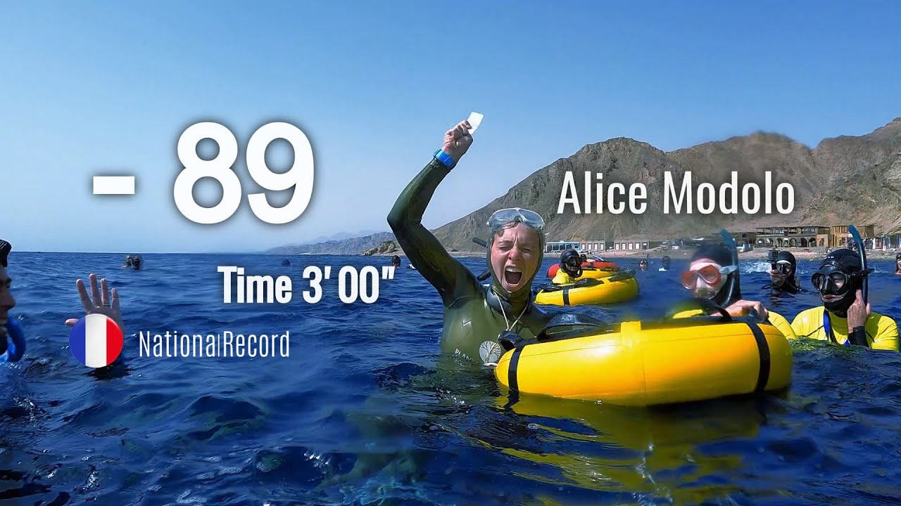 Alice Modolo Record de France -89 bifins 2021 [ Cetma composites ...