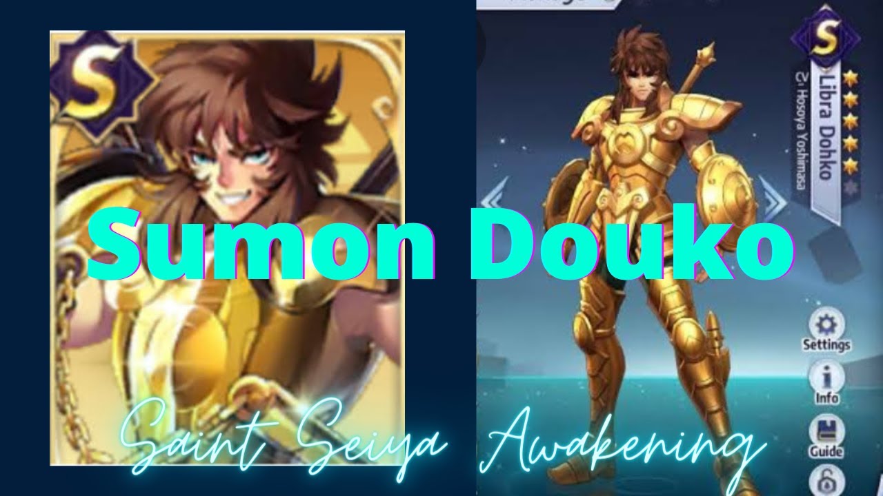 Summon Libra Dohko Saint Seiya Awakening Summon Libra Douko Youtube 8617