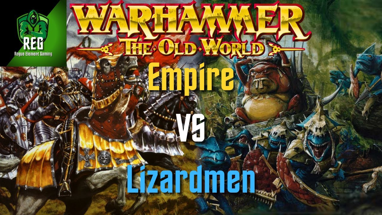 Warhammer The Old World Battle Report | Empire vs Lizardmen - YouTube