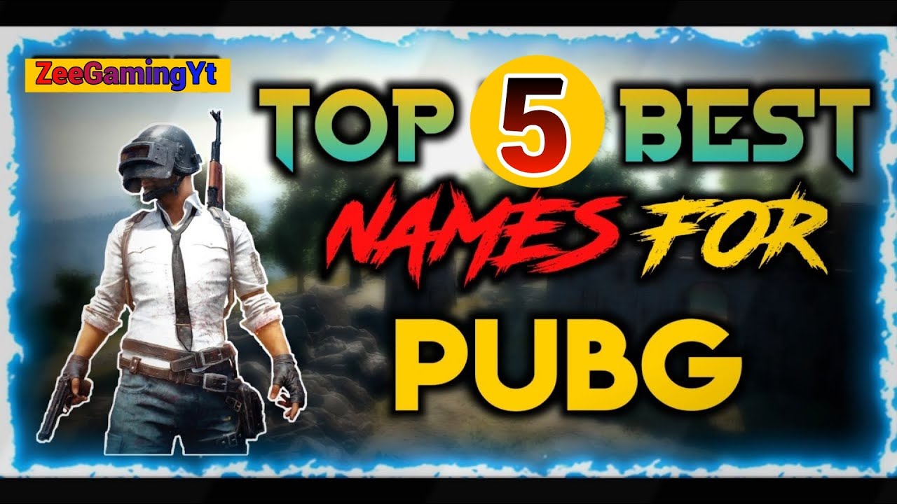 Top 5 Pro Names ideas for Pubg Account | How to change Pubg Name | pubg ...