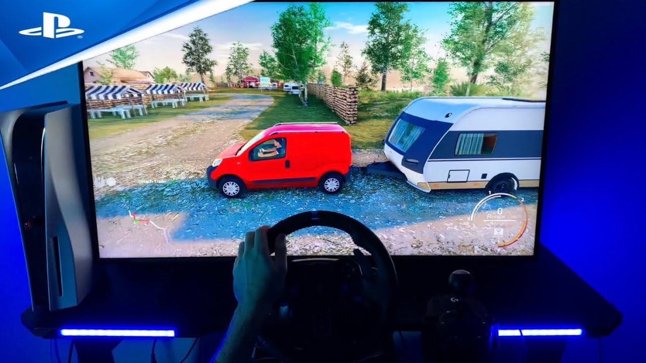 truck and logistics simulator on ps5 With Logitech g29 it’s just ...