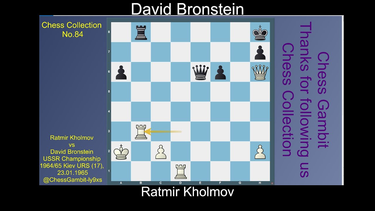 Ratmir Kholmov vs David Bronstein #Chess Collection No 84 - YouTube