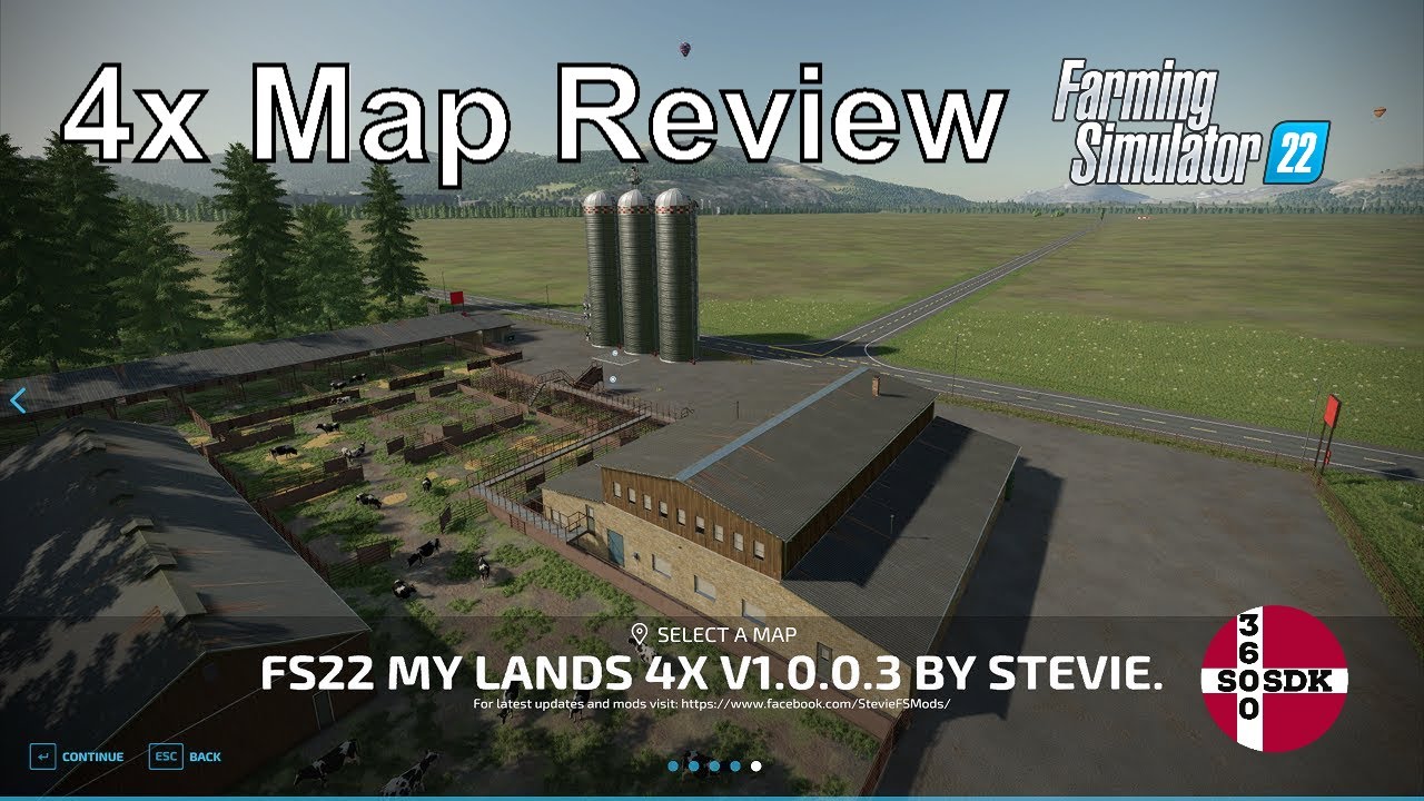 My Lands 4X Map Review. Dansk Farming Simulator 22 - YouTube