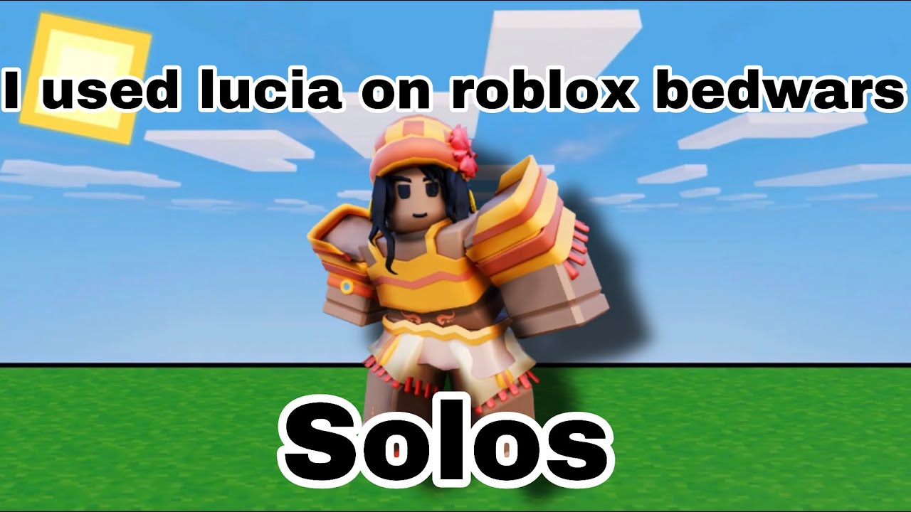 So I used lucia on roblox bedwars (solos) - YouTube