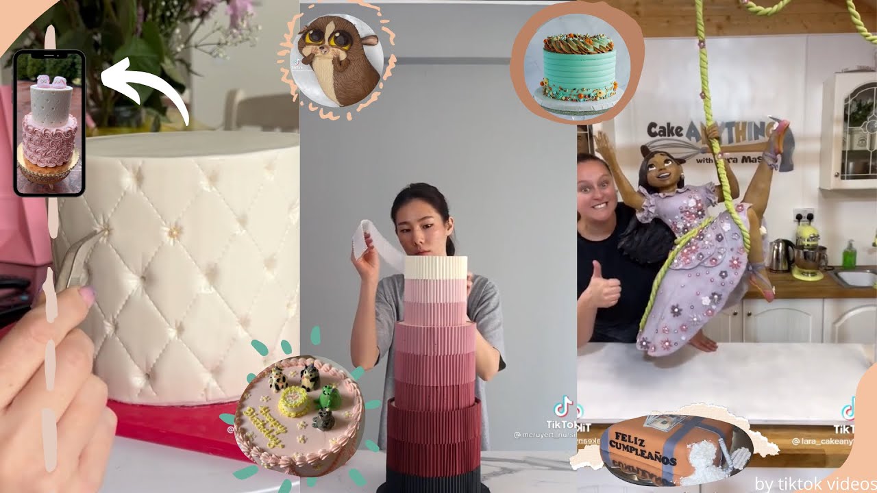 MAKING CAKE + STORIES COMPILATON #cakedecorating #cake - YouTube