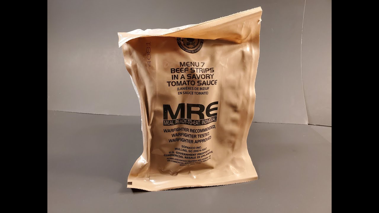 2024 US MRE Beef Strips in A Savory Tomato Sauce Meal Ready to Eat ...