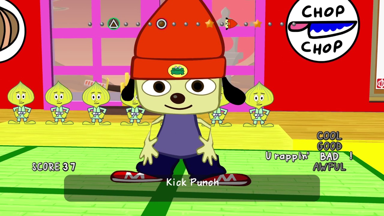 PaRappa The Rapper Remastered Stage 1 BAD Mode - YouTube