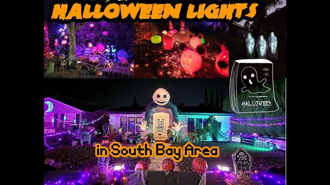 South Bay Area Halloween Decorations 2022 硅谷南灣萬聖節佈置 - YouTube