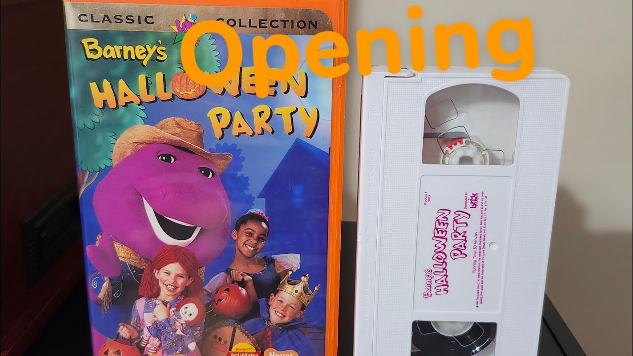 Opening to Barneys Halloween Party 1999 VHS. - YouTube