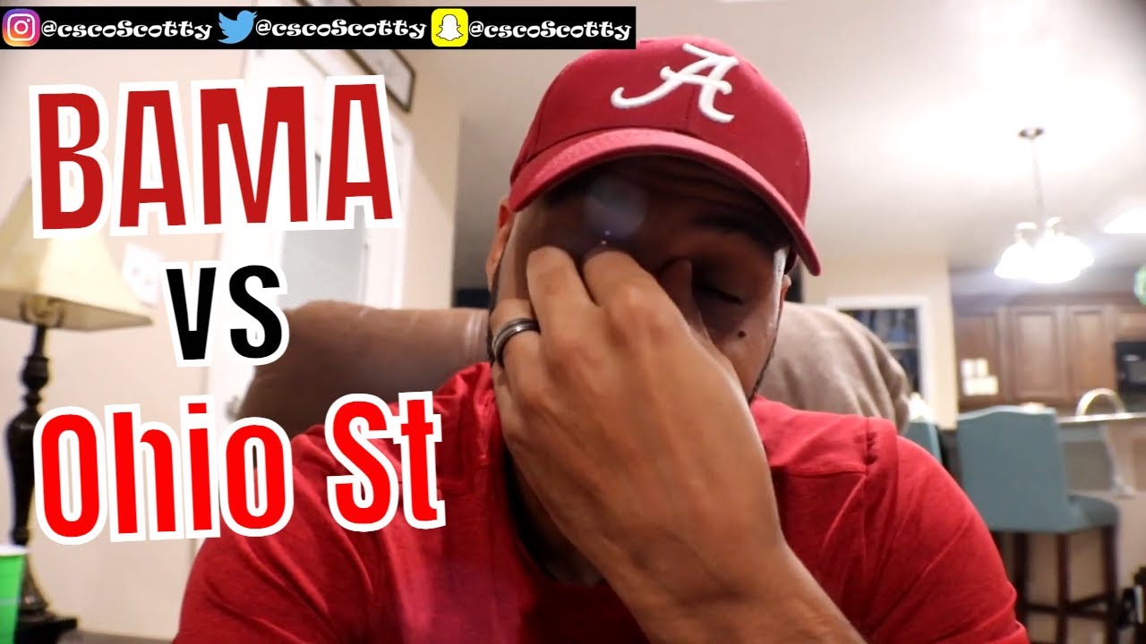 NERVOUS BAMA FAN LIVE REACTION | ALABAMA vs OHIO STATE 2021 National ...