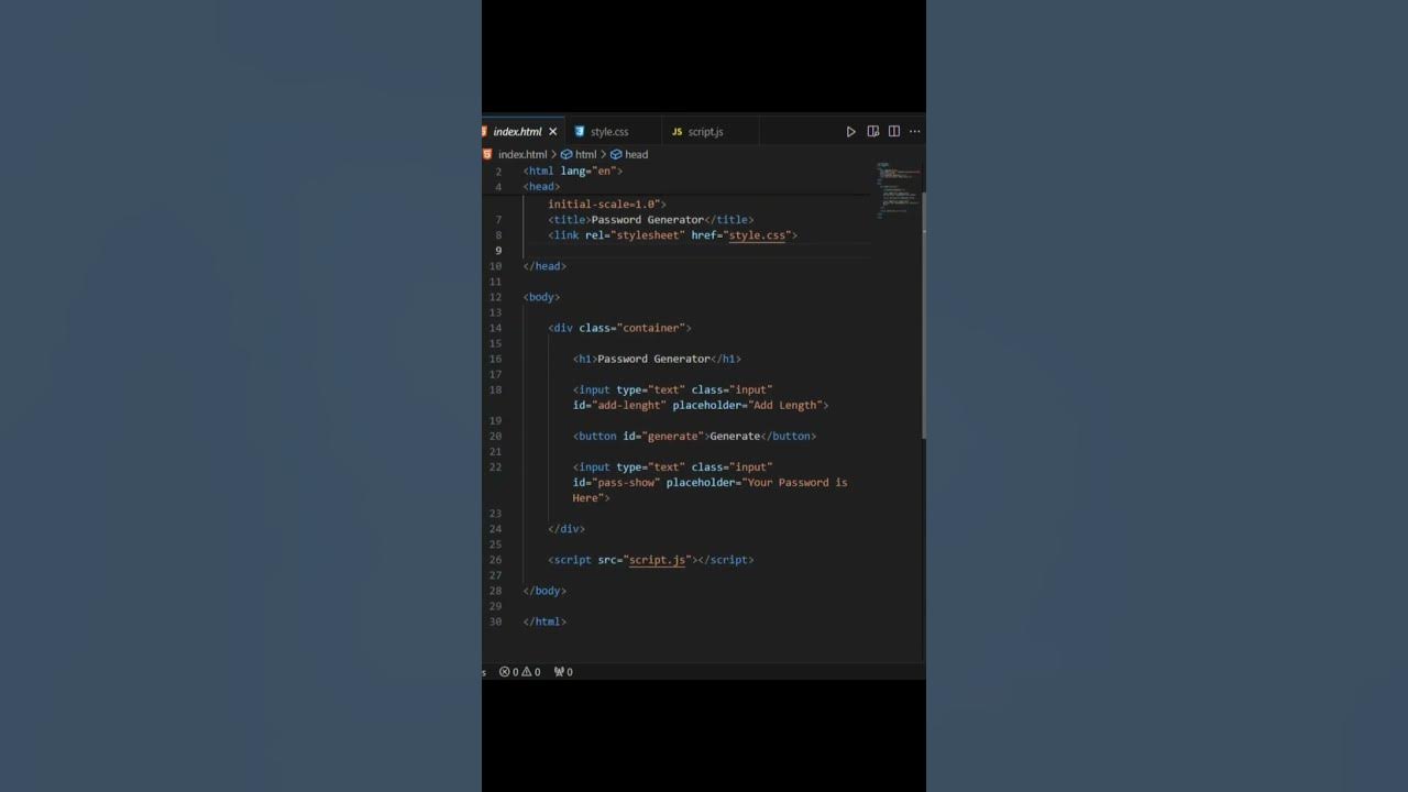 Day 2 Password Generator Using Javascript Javascriptprojects