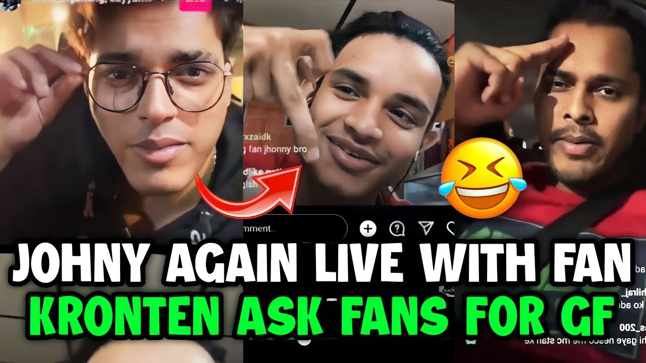 Jonathan again insta live with his fan 🔥 Kronten ask to fans for ...