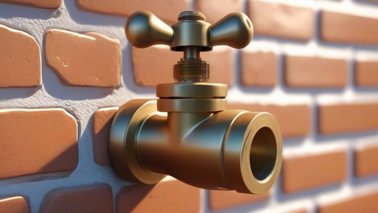Golden valve on the wall - Blender with Stable Diffusion XL tutorial ...