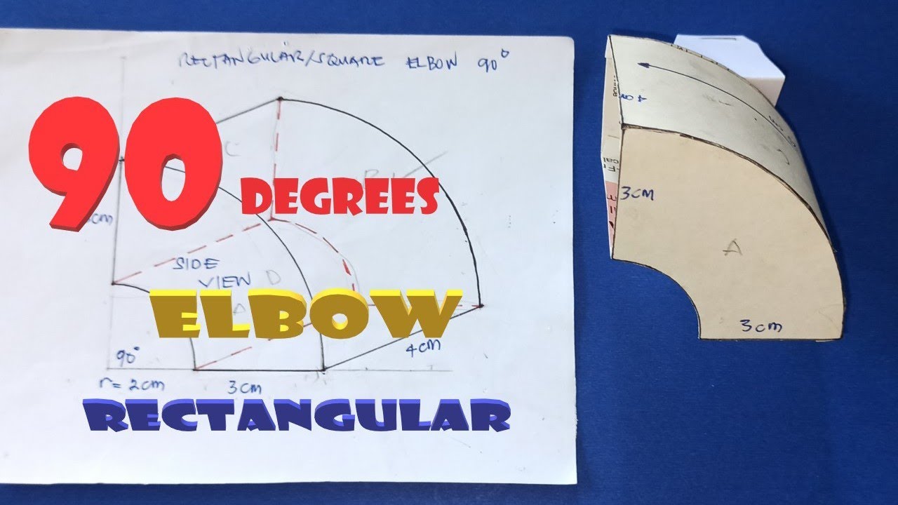 ELBOW 90° - Rectangular & Square. How to make/fabricate it?Sheet Metal ...