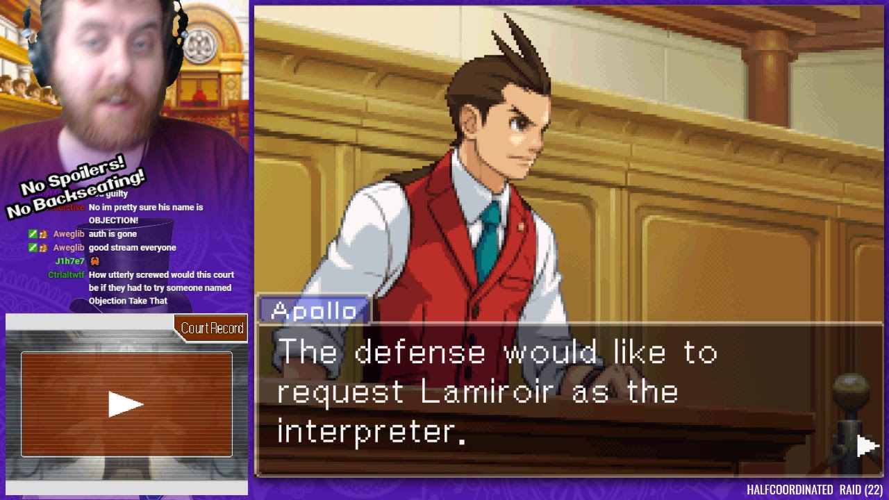 Auth Attorney: Apollo Justice Case 3 - Turnabout Serenade, Day 2 Trial ...