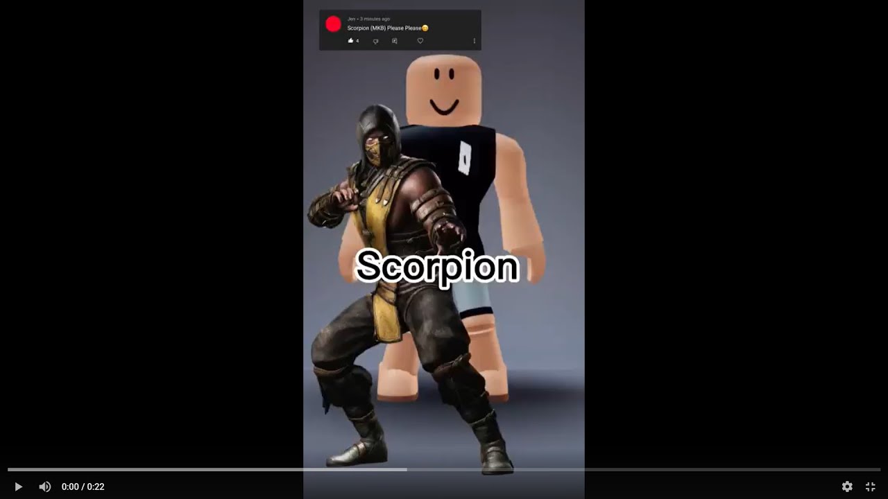 Scorpion (MK) Roblox Avatar - YouTube