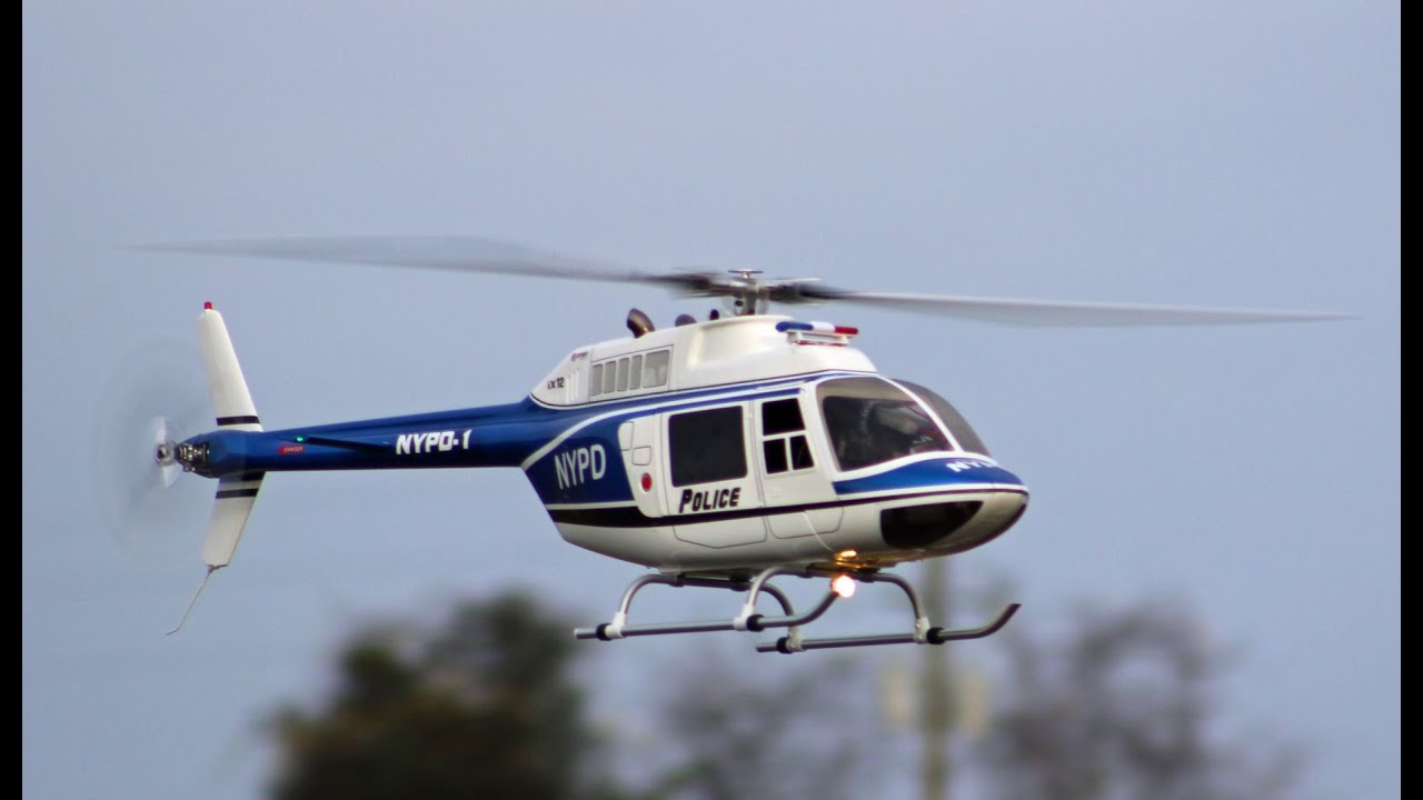 Trex 700 Bell Jet Ranger Maiden @ Jax RC - YouTube