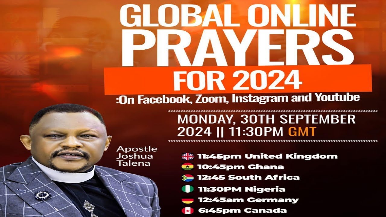 GLOBAL ONLINE PRAYER MEETING WITH APOSTLE JOSHUA TALENA - YouTube