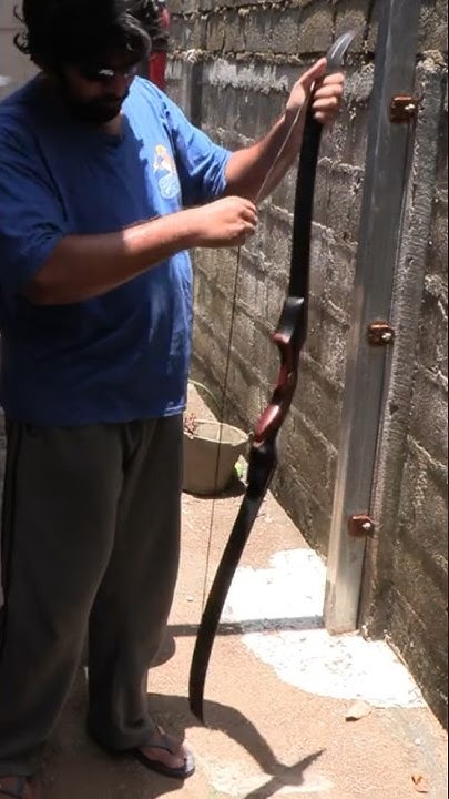 How to String a Recurve Bow Without a Stringer Easy Method - YouTube