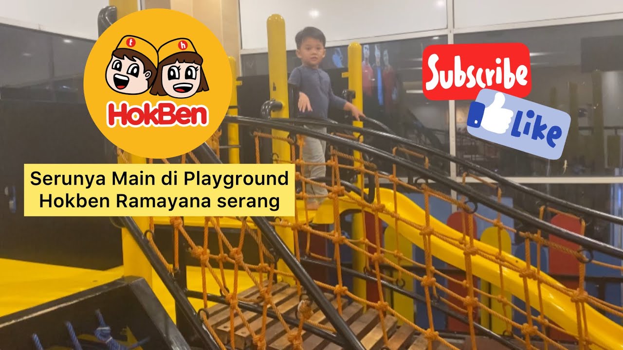RAFFA SERU BANGET MAIN DI PLAYGROUND HOKBEN MALL RAMAYANA SERANG - YouTube