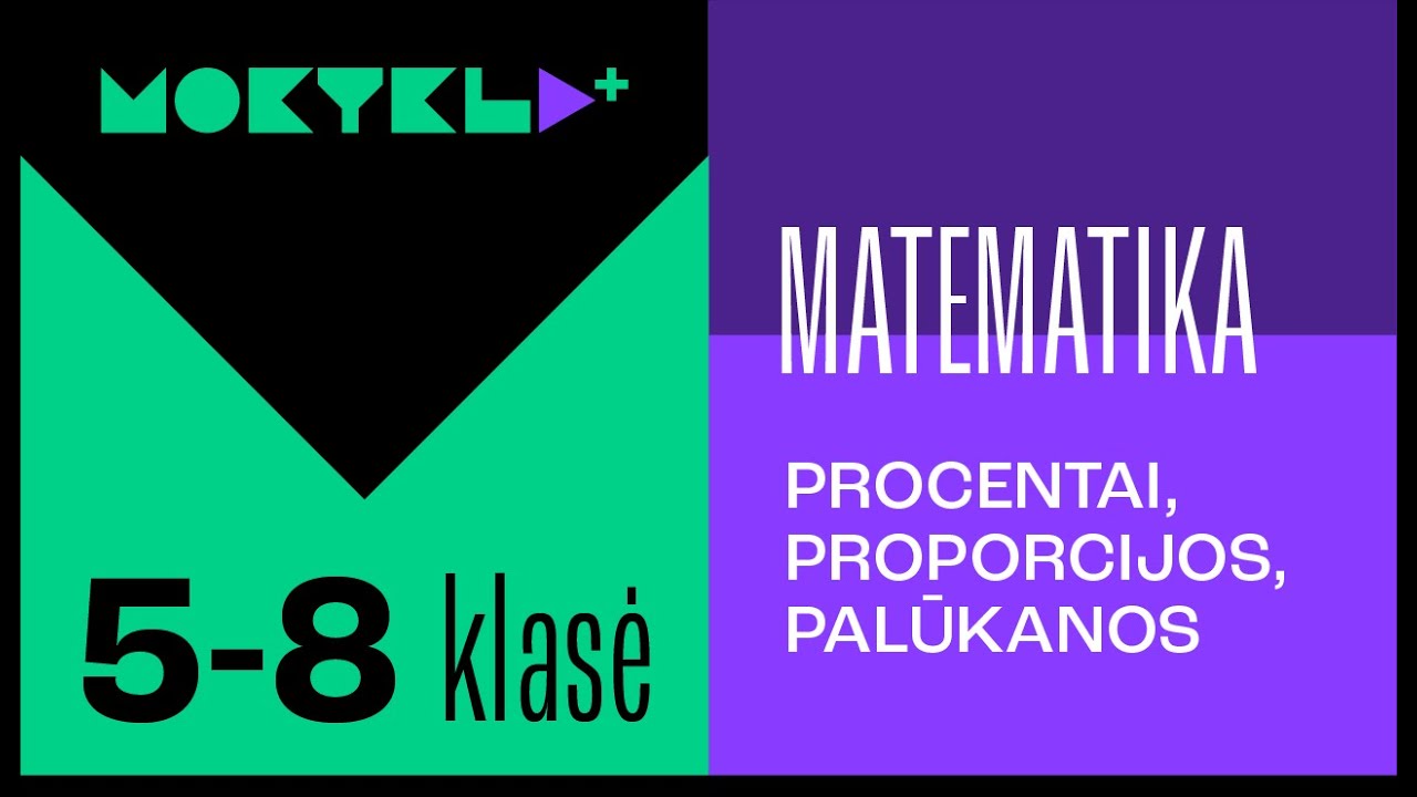 Mokykla+ | Matematika | 5-8 klasė | Procentai, proporcijos, palūkanos ...