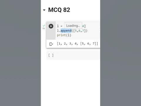 MCQ 82 #viral #trending #python #list #loop #leetcode #coding #love #students #knowledgeispower ...