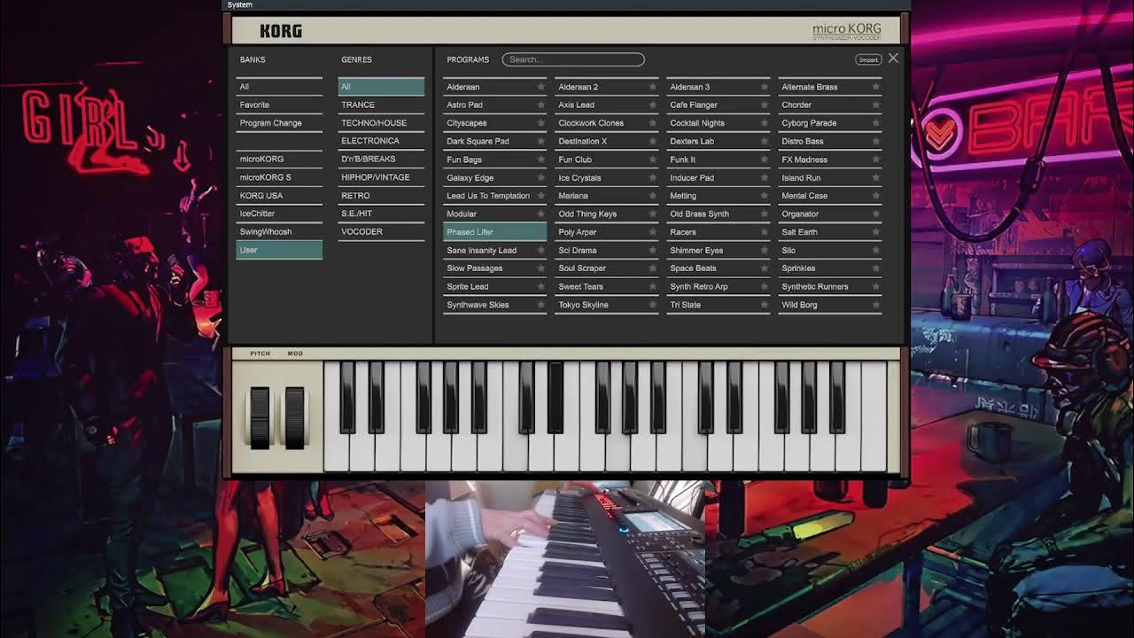 kORG Microkorg custom patches - YouTube