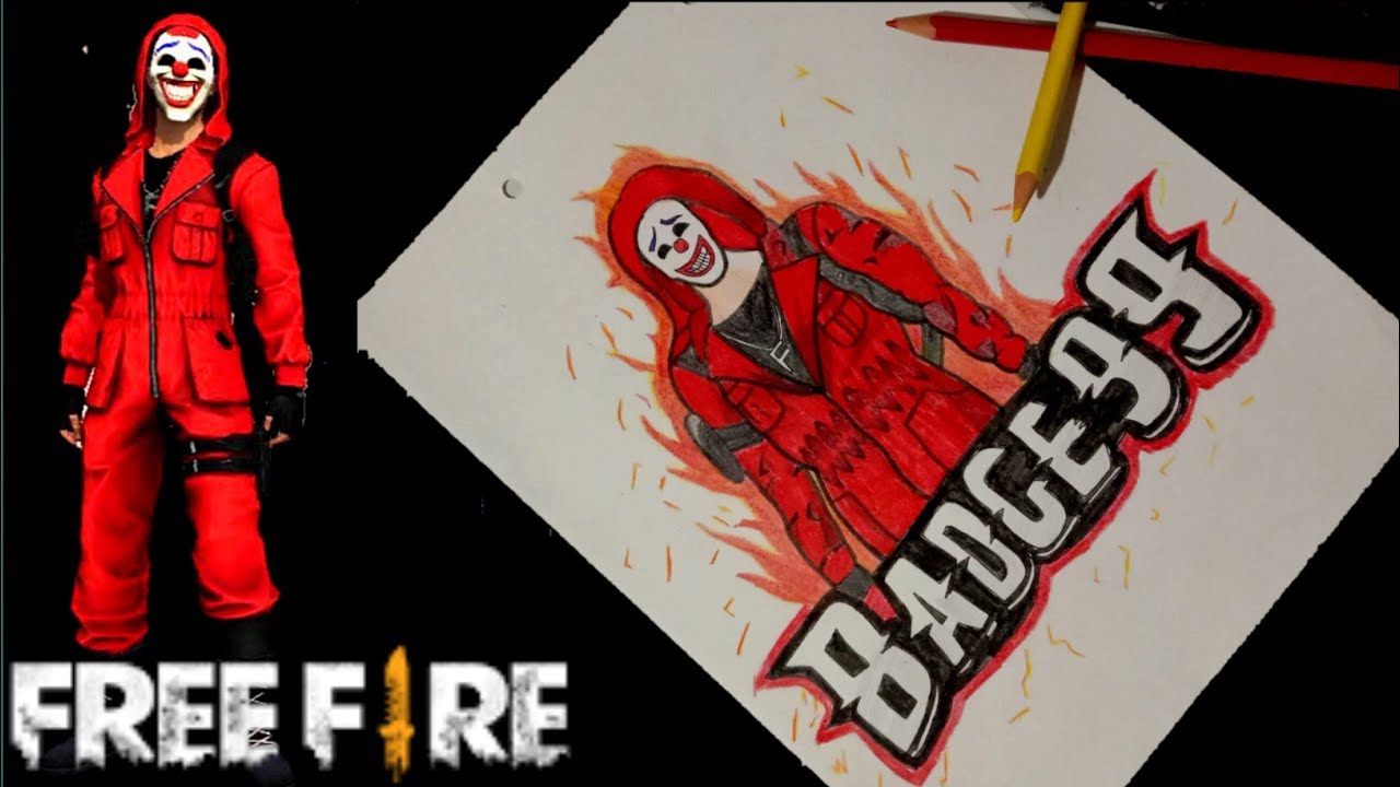Free Fire Drawing || Badge 99 Drawing || Badge 99 || FF Art|| - YouTube