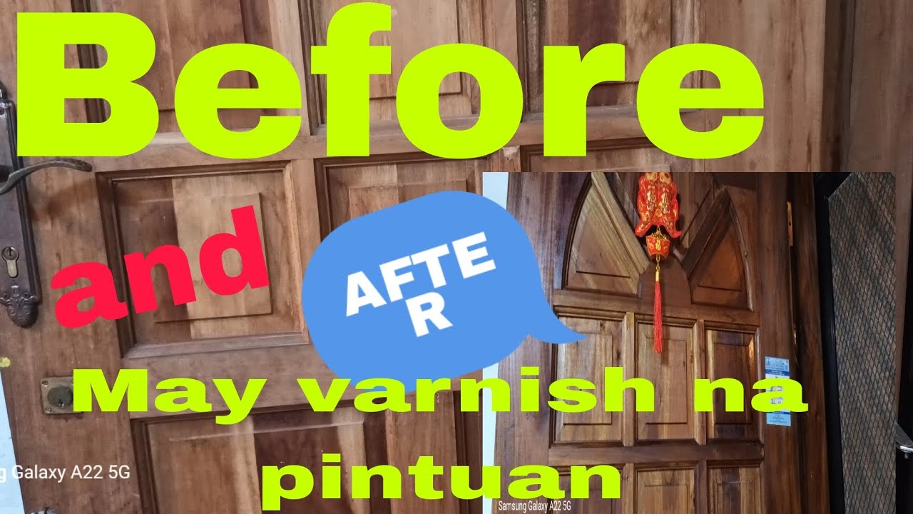 MANG VARNISH TAYO NG PINTUAN #jheipanghubasanvlog #teamkalingap - YouTube