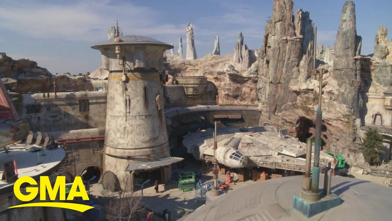 First look at Disneyland's new Star Wars: Galaxy's Edge l GMA - YouTube