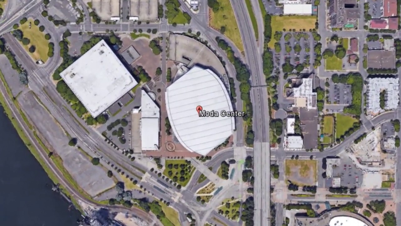 Moda Center Portland Map