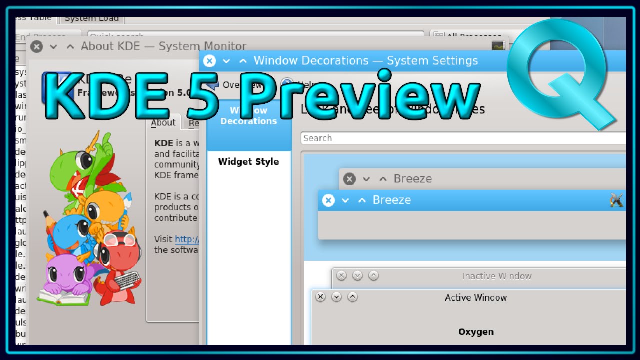 KDE Plasma 5 Preview - YouTube