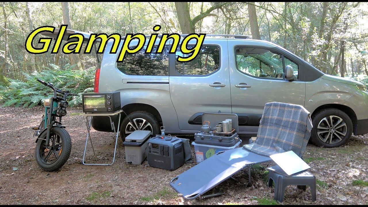 Woodland Car Glamping - Powered by Bluetti - YouTube