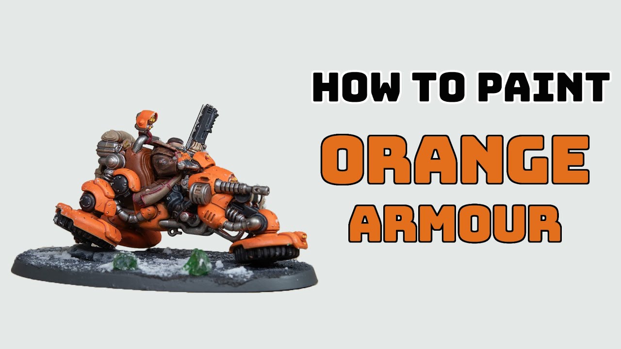 How to Paint Orange Armour - YouTube