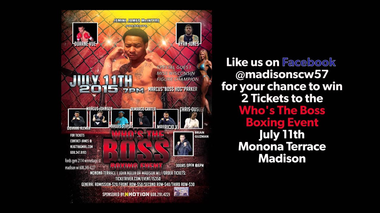 Who's The Boss Boxing Event Ticket Giveaway - YouTube