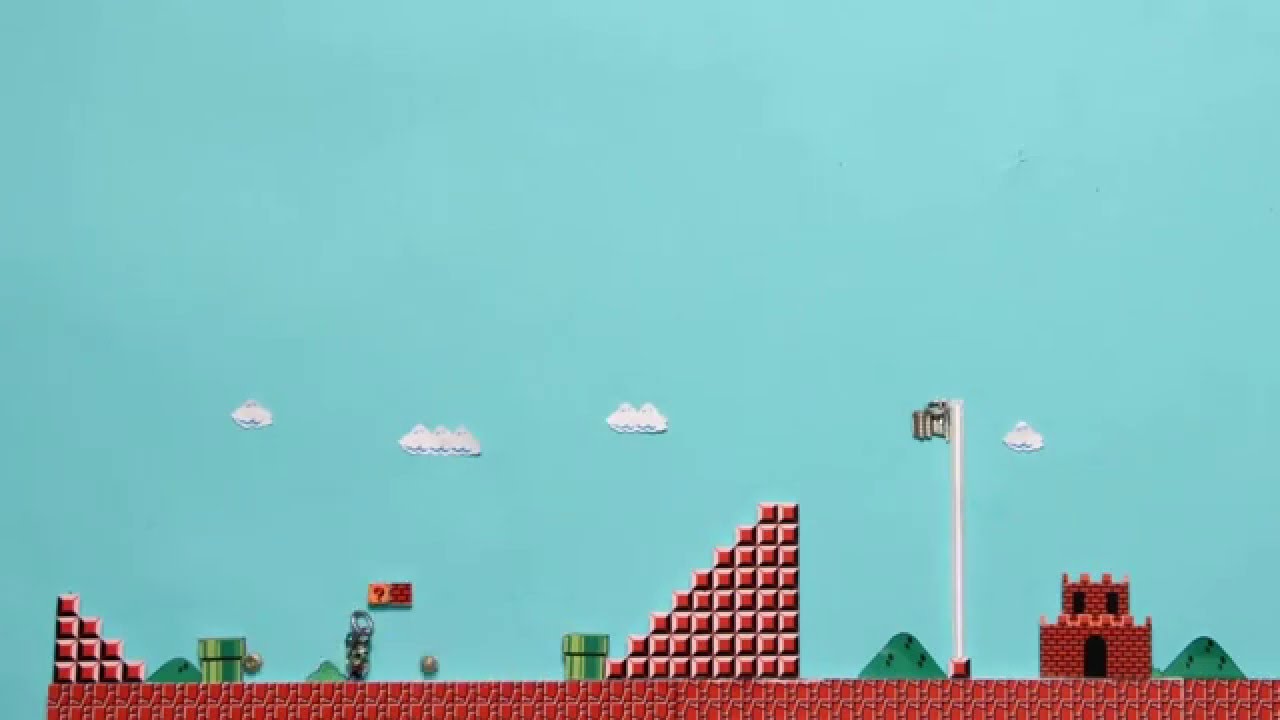 Super Mario Stop Motion Gameplay Recreation Level 1-1, using Charms ...