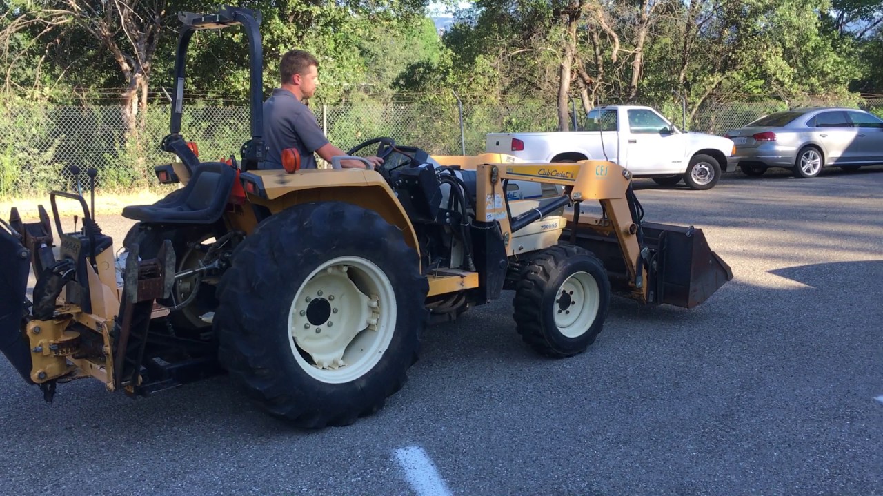 GovDeals: Cub Cadet Diesel Tractor with Loader and Backhoe - YouTube