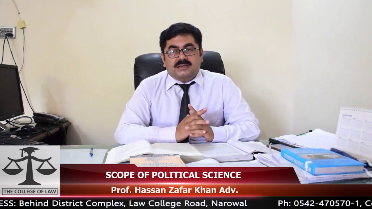 Scope of Political Science By Hassan Zaffar Khan Advocate High Court ...