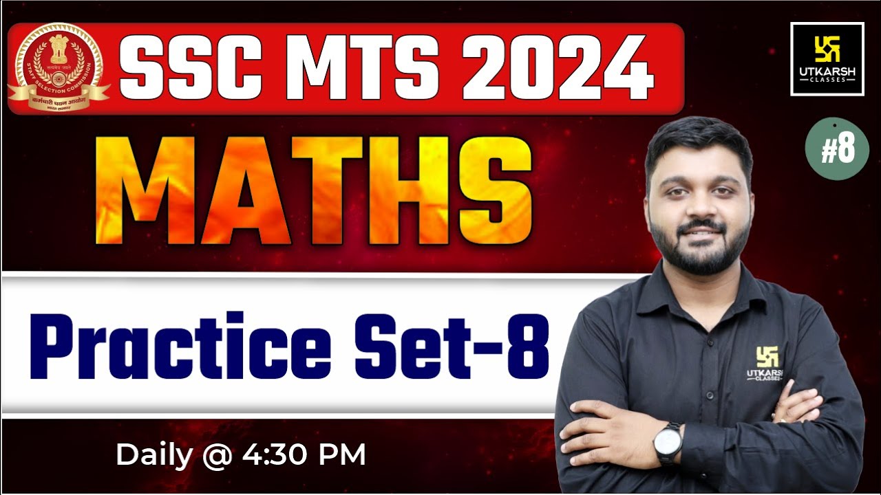 SSC MTS 2024 | SSC MTS Maths Practice Set -8 || Top MCQs | By Rishabh ...