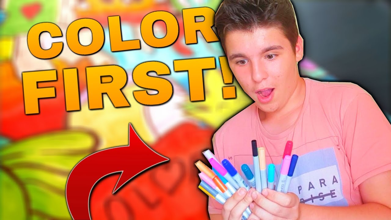 *EPIC COLOR FIRST ART CHALLENGE* (It was actually not that easy ...
